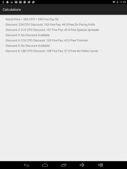 The Calculator for Cutco Demo APK for Android Download