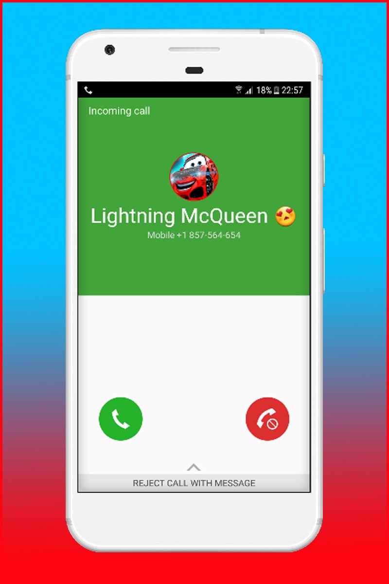 Fake Call From Lightning McQueen APK للاندرويد تنزيل