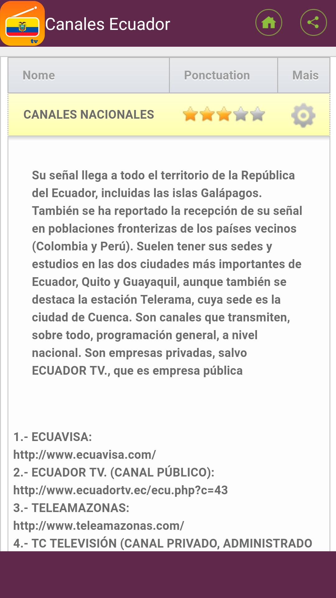 Canales TV del Ecuador APK للاندرويد تنزيل Canales TV del Ecuador APK للاندرويد تنزيل