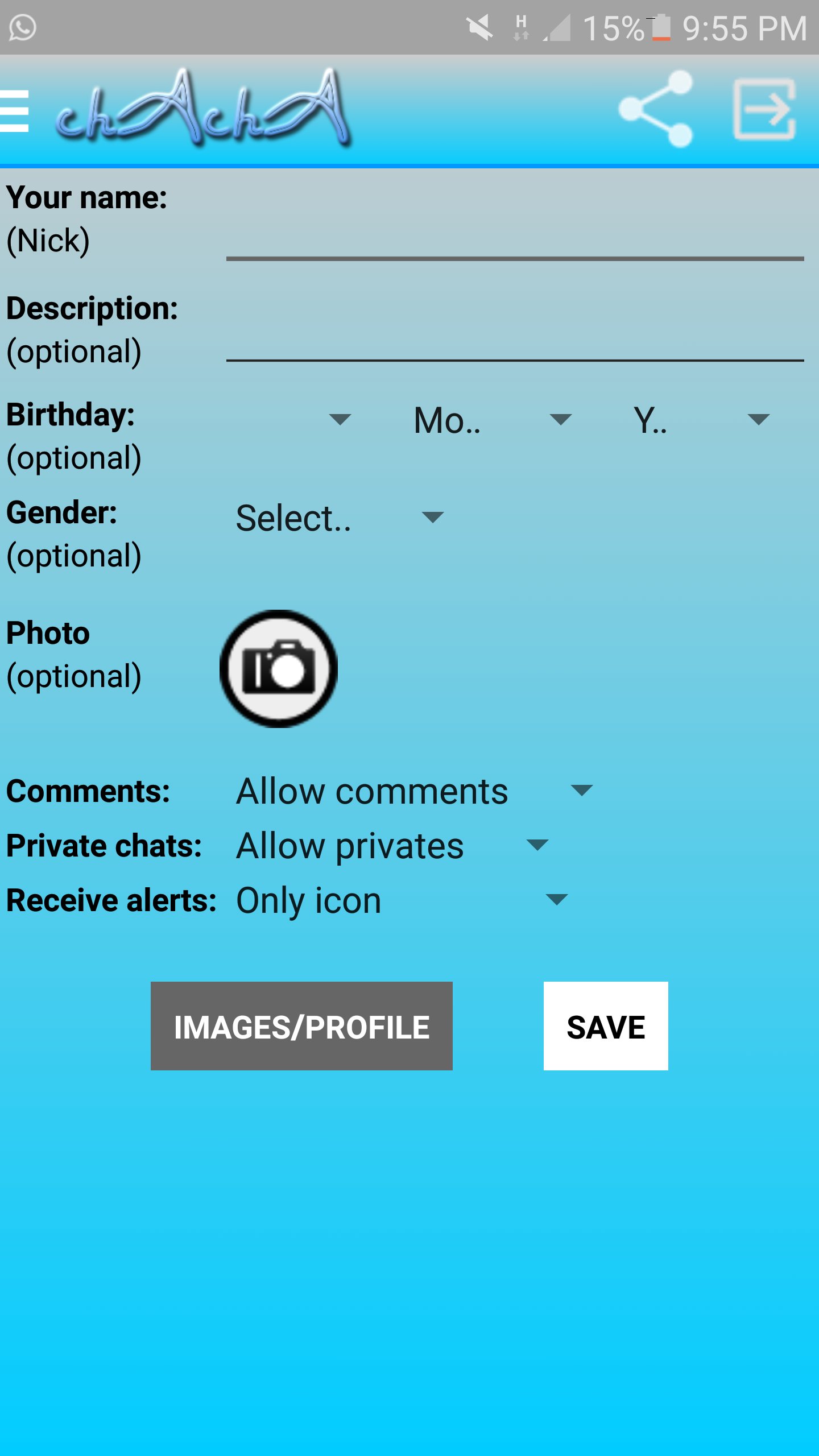 chAchA App APK للاندرويد تنزيل