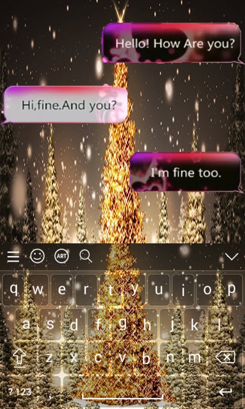 Christmas Tree Gold: Keyboard APK Download for Android - Latest Version
