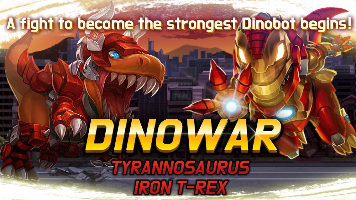 Dinowar: Tyranno vs Iron T-Rex APK for Android Download