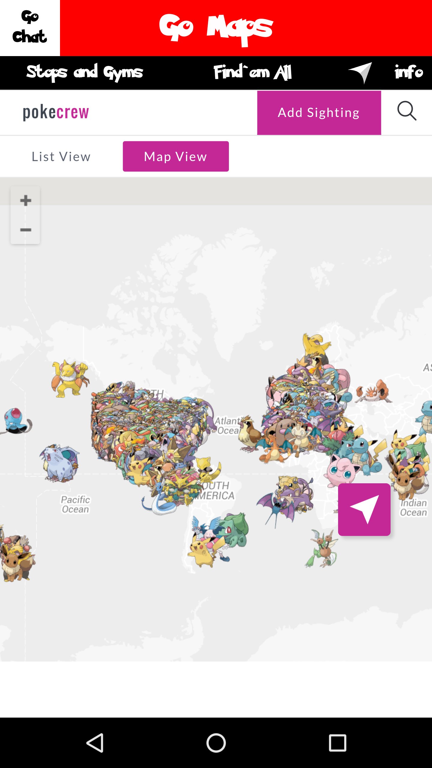 Go Maps & Chat (Pokemon Go) APK للاندرويد تنزيل