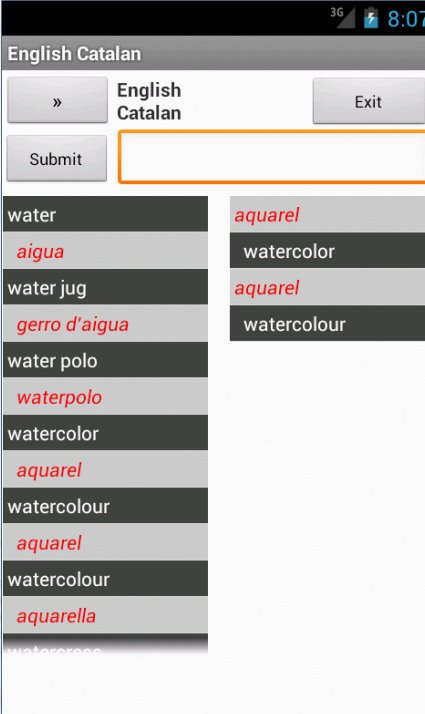 English Catalan Dictionary APK للاندرويد تنزيل