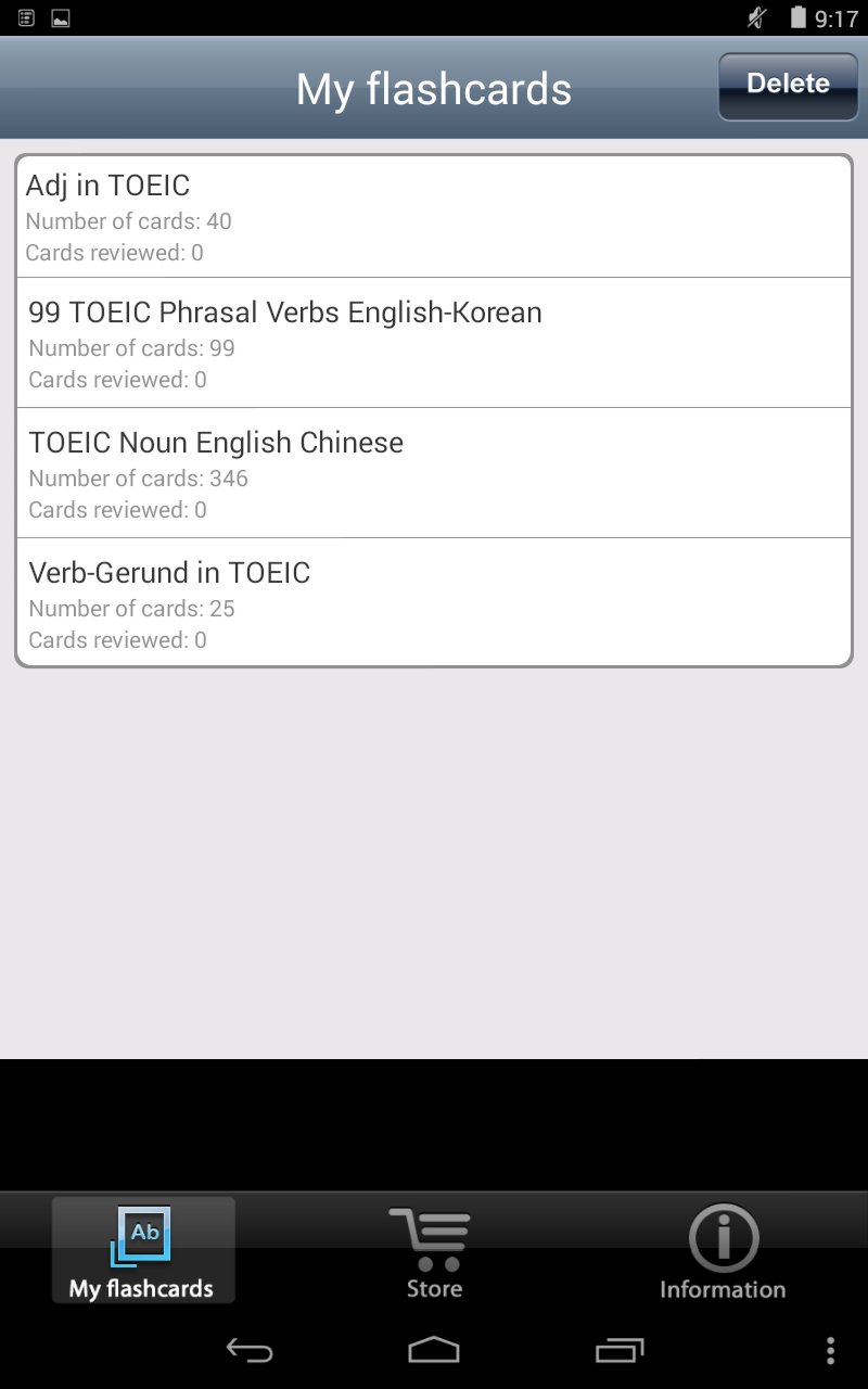 Descargar Learn TOEIC with flashcards APK Última Versión 1.0 para Android
