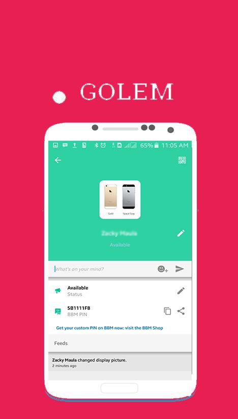 Descarga de APK de BBM Themes COC Golems para Android