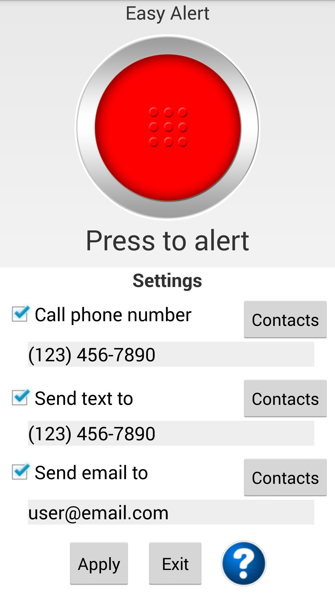 Download Easy Alert Lite latest 1.0 Android APK