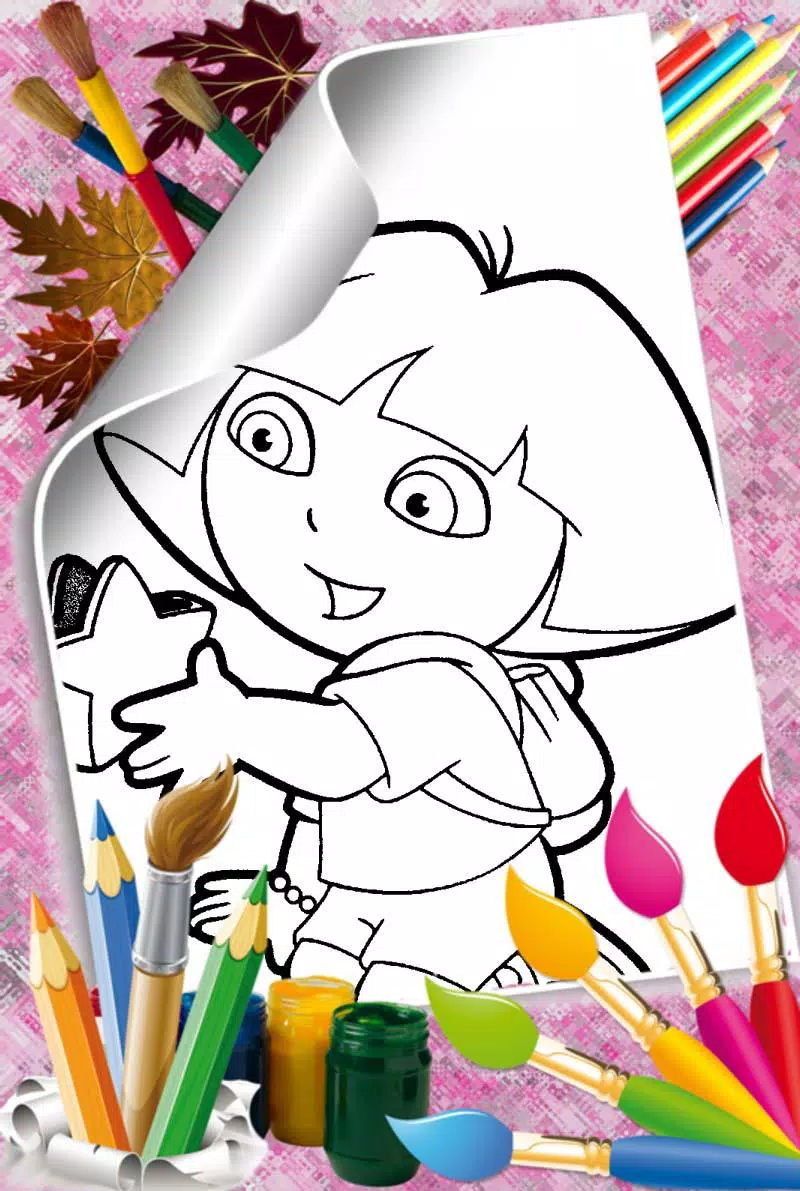 Dora Abc Coloring Pages