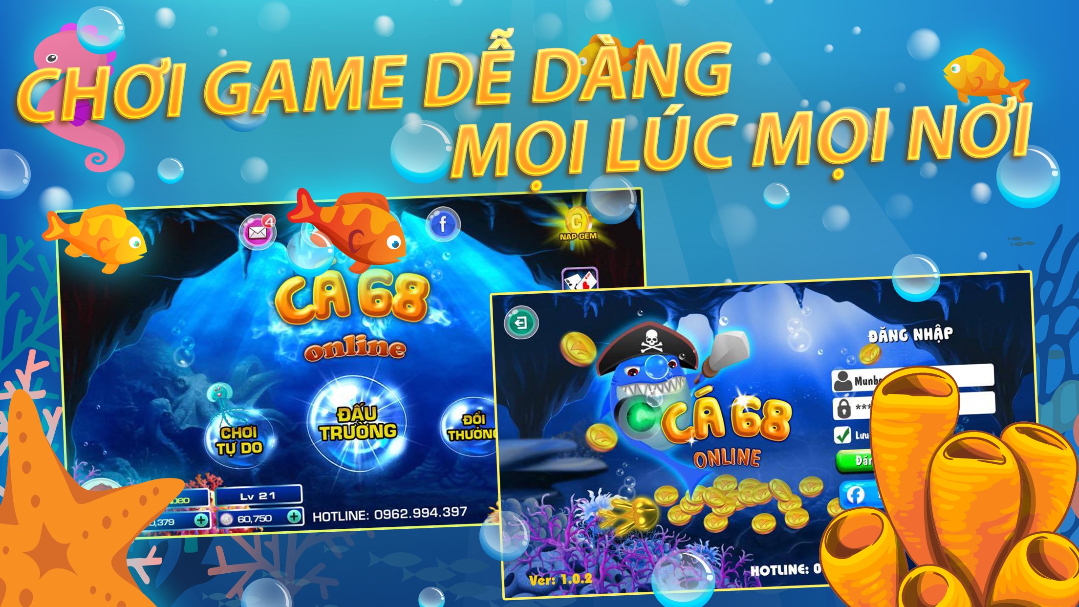 Ban ca doi the - Ca68 APK for Android Download