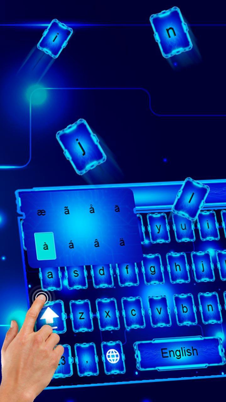 Blue Tech Keyboard Theme APK for Android Download