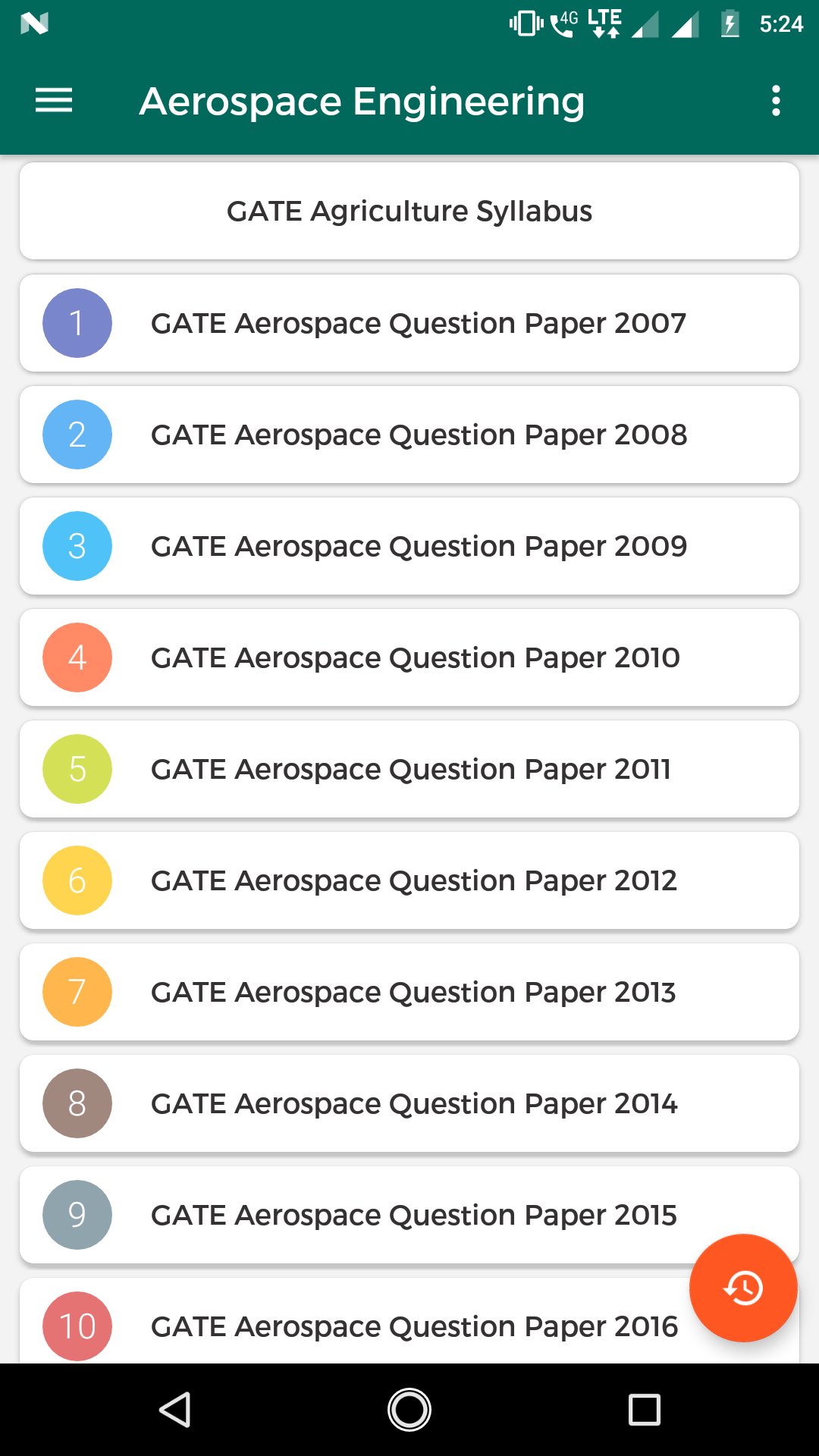 GATE 12 years Aerospace solved Papers APK for Android Download