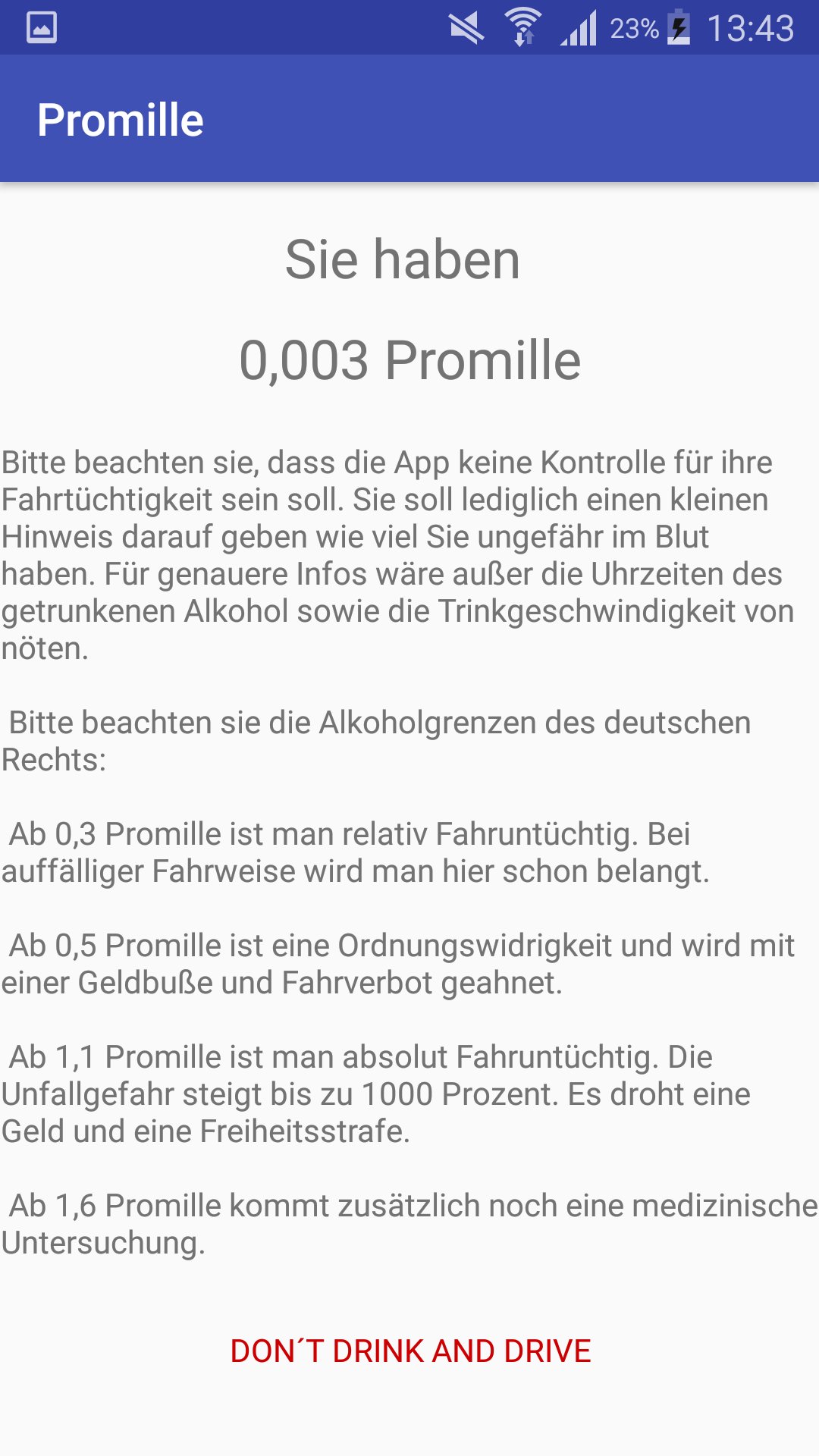 Descargar Promille Rechner APK Última Versión 1.0 para Android