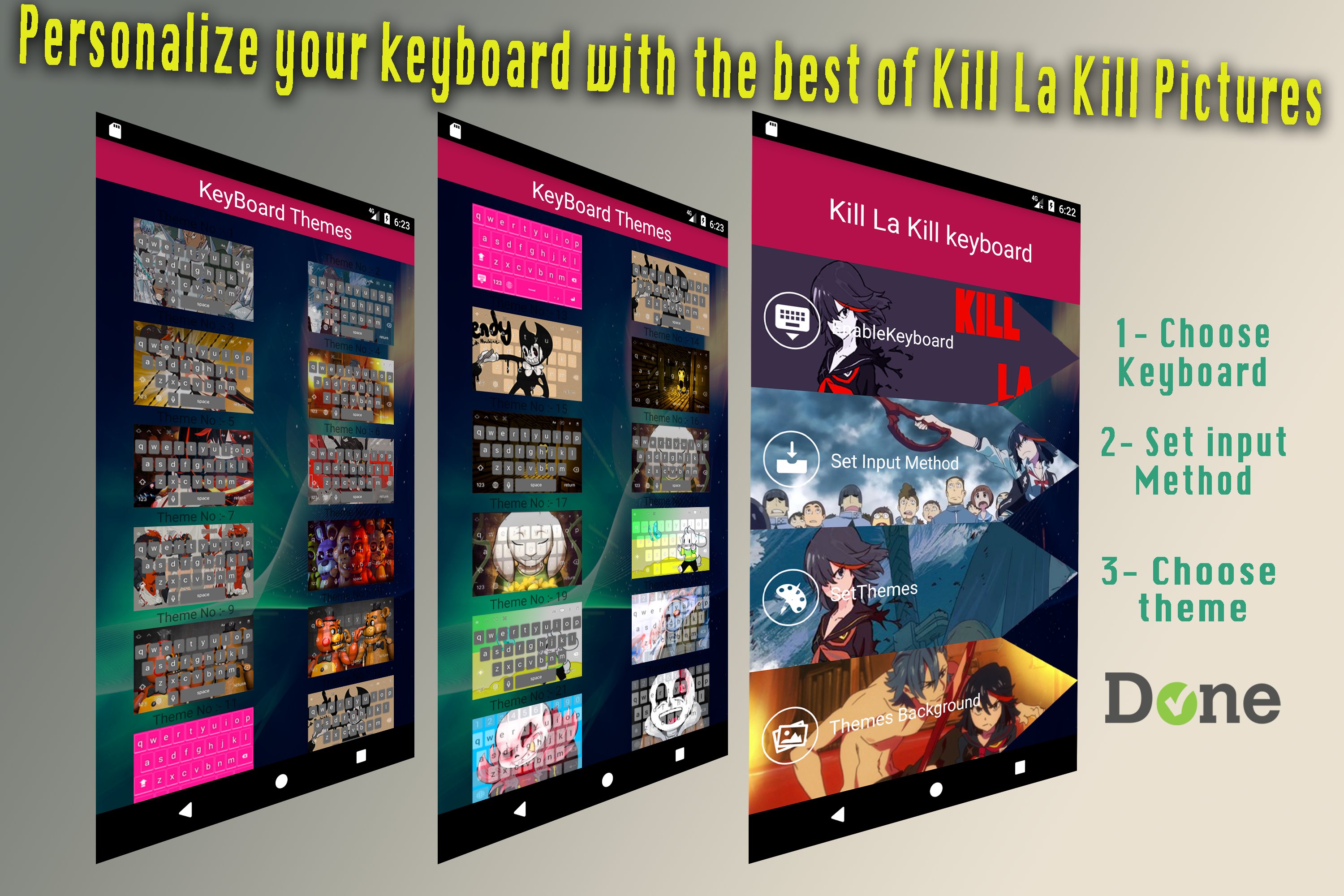 Bendy Lockscreen for Keyboard APK 1.0 pour Android Gratuit télécharger