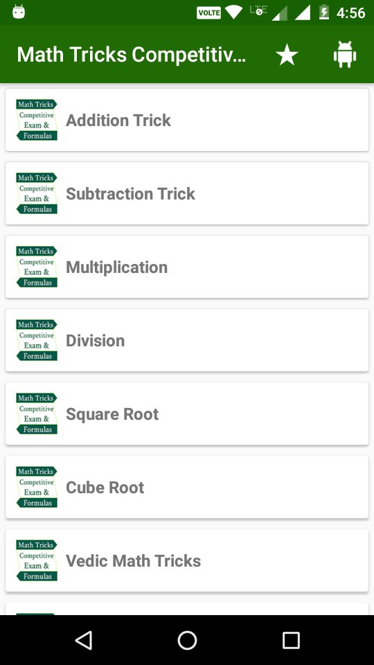 Math Tricks Competitive Exam APK for Android Download