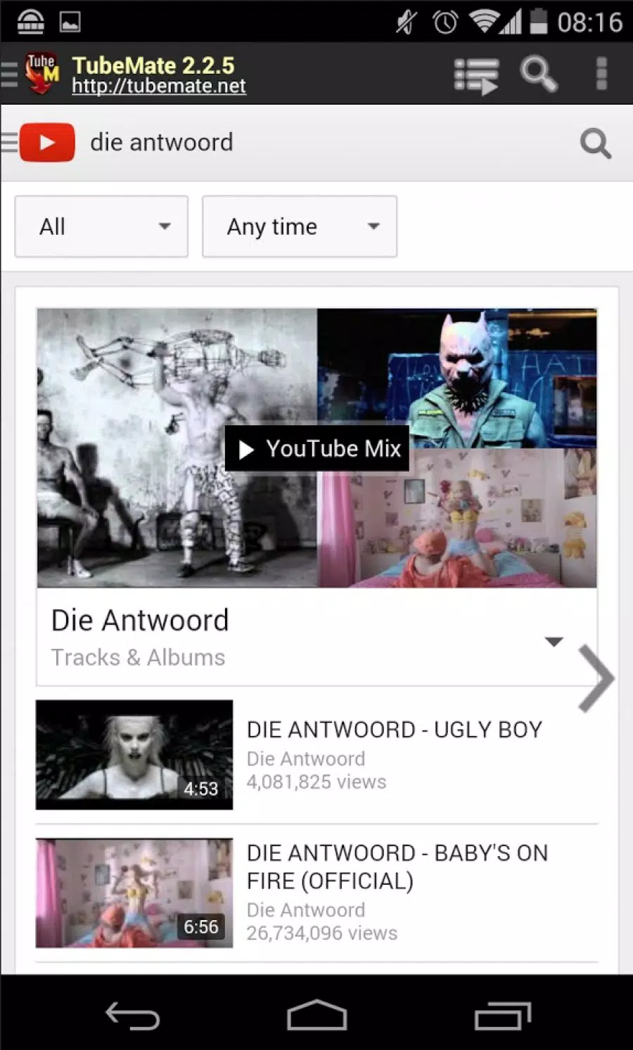 Tubemate Youtube Downloader Android