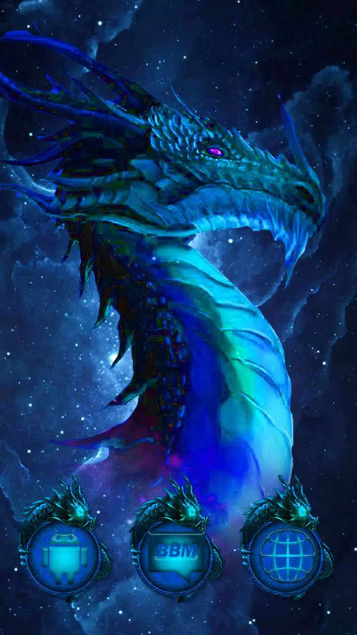 Dark Blue Dragons Wallpaper