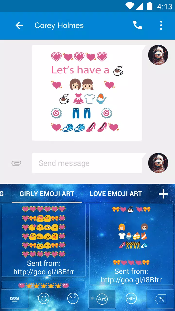 Text Message Art Emoji