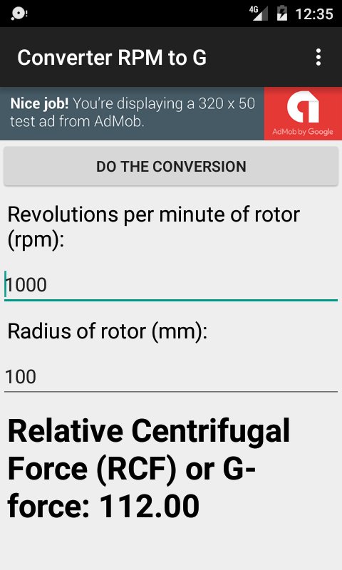 Converter RPM to G APK for Android Download