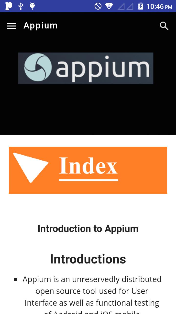 Appium Learn Mobile Automation Testing Apk For Android Download