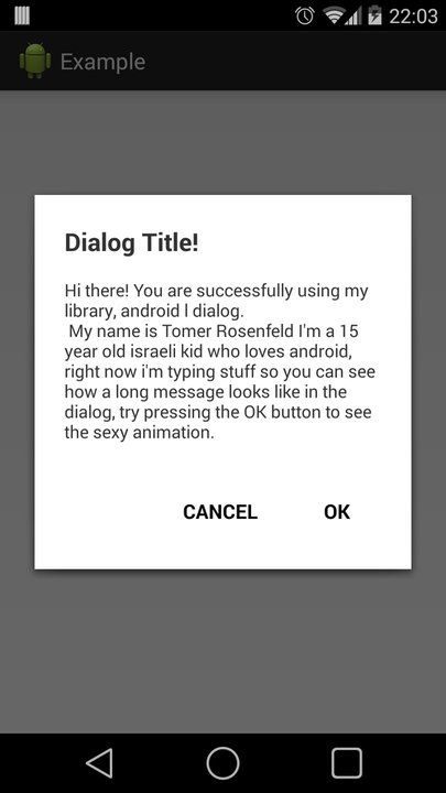 Download do APK de L/Lollipop dialog demo para Android