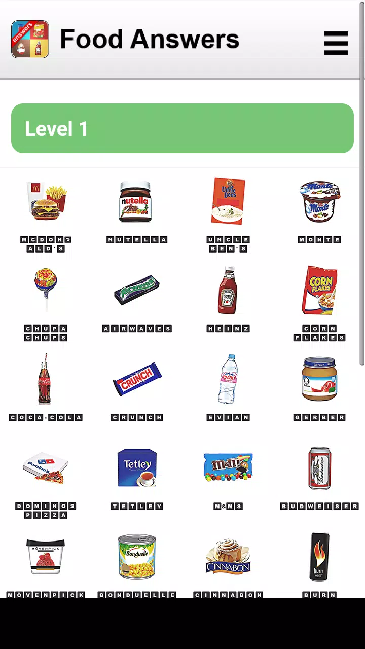 Restaurant Logos Quiz Answers Level 1