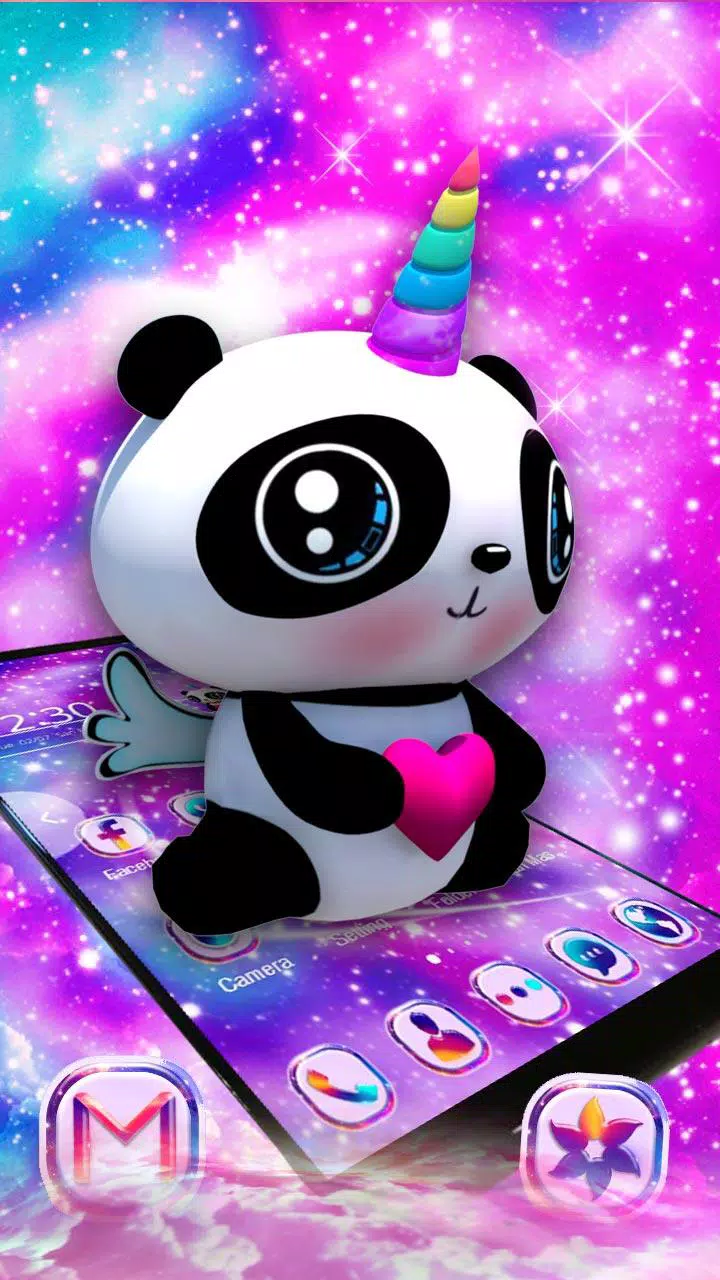 Hình nền Kawaii Galaxy Panda Background Dễ thương và độc đáo nhất