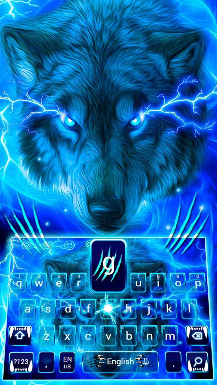 Blue Lightning Wolf