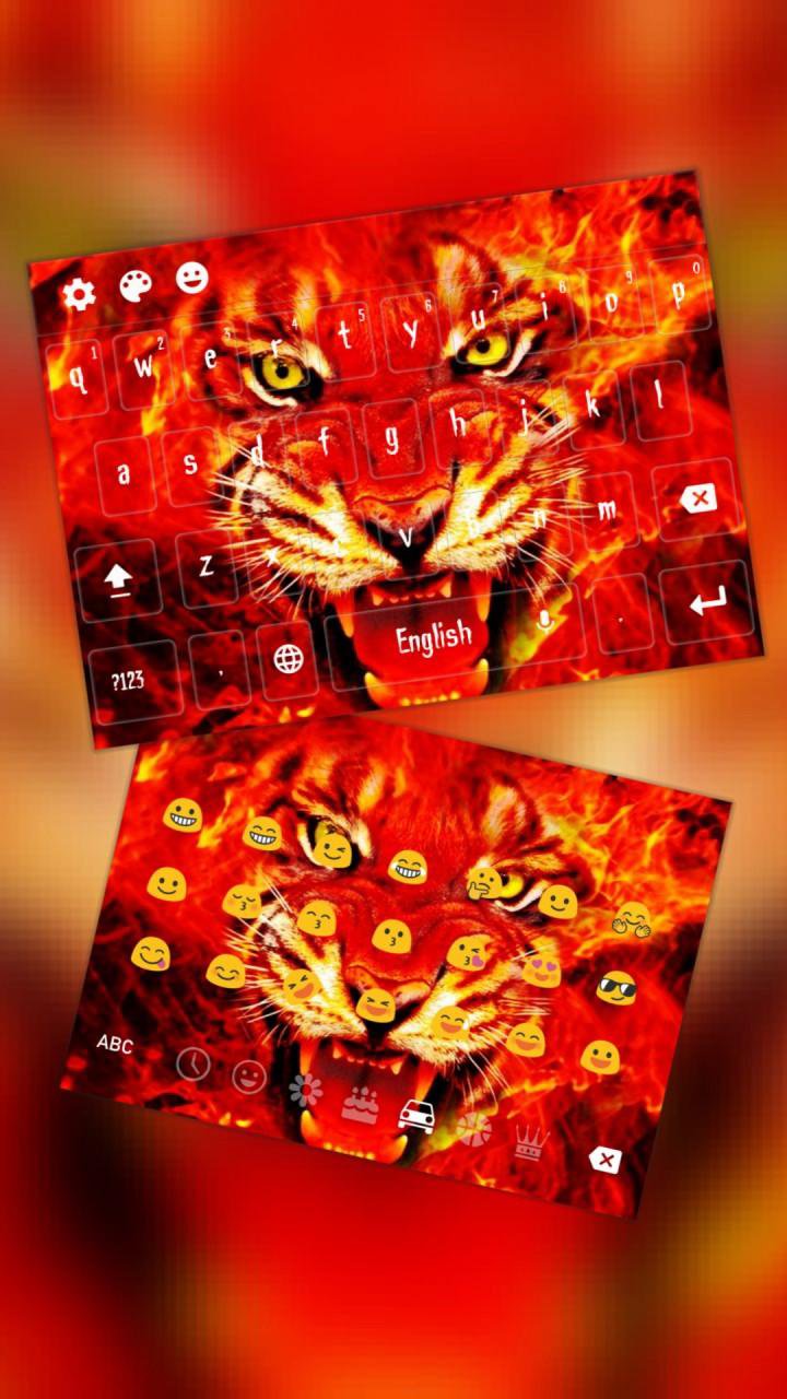 Fire Tiger Background Theme APK for Android Download