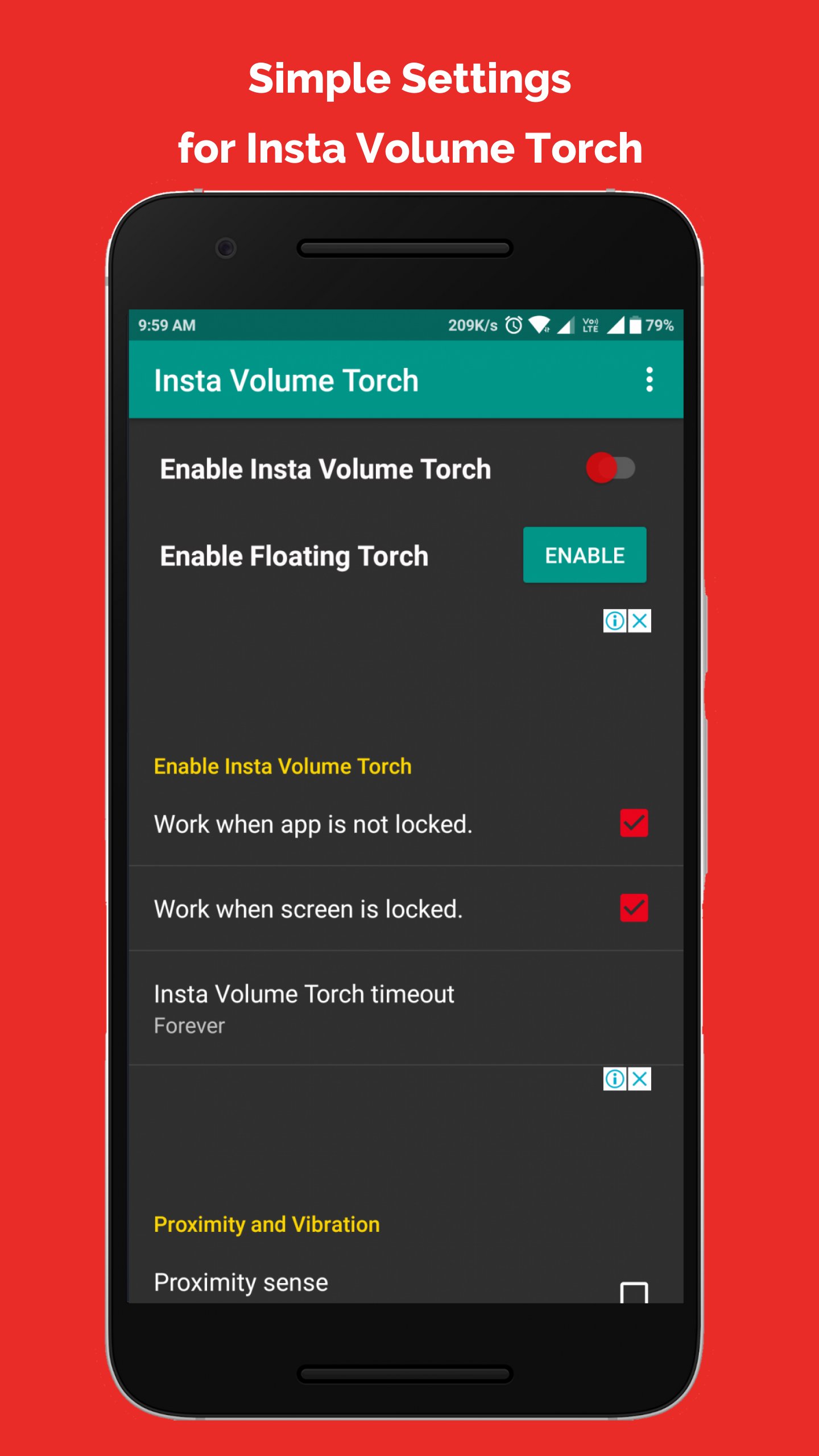 Insta Volume Torch APK للاندرويد تنزيل