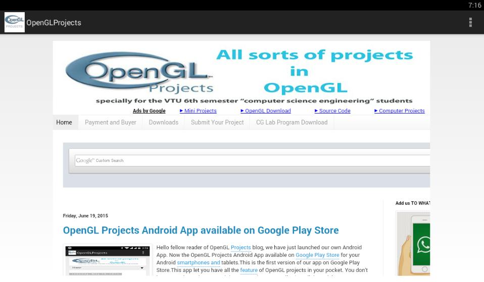 OpenGL Projects APK for Android Download OpenGL Projects APK for Android Download