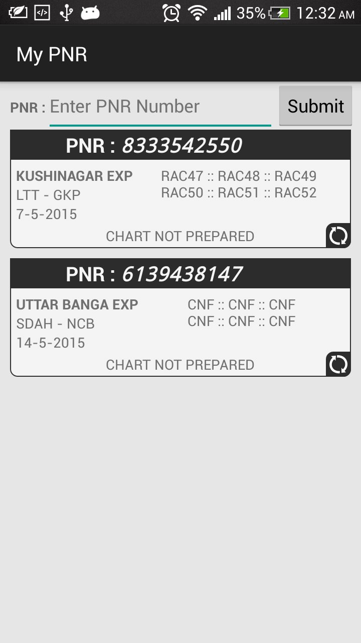 My PNR APK للاندرويد تنزيل