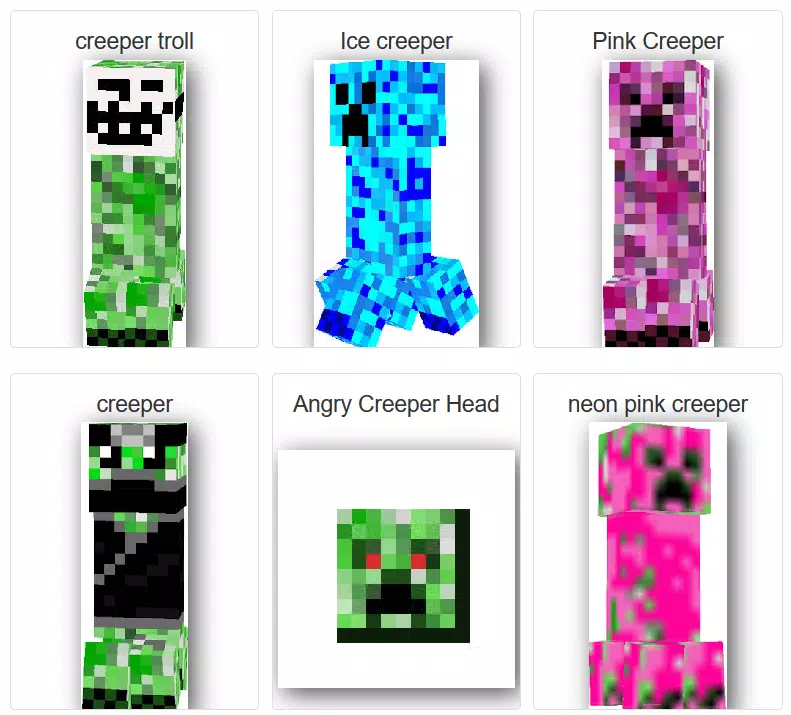 Minecraft Ice Creeper Skin