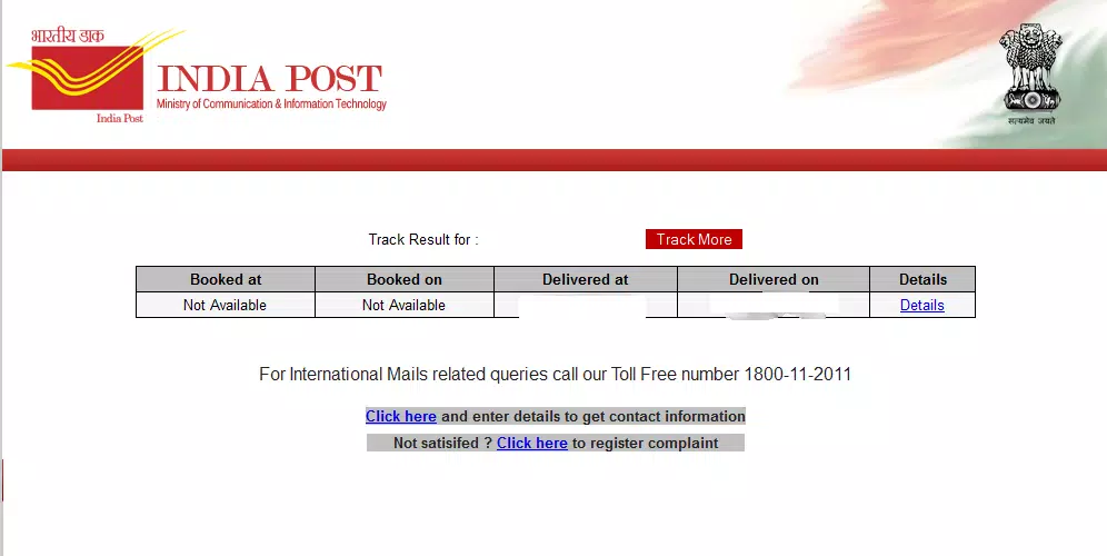 Indian Registered Post