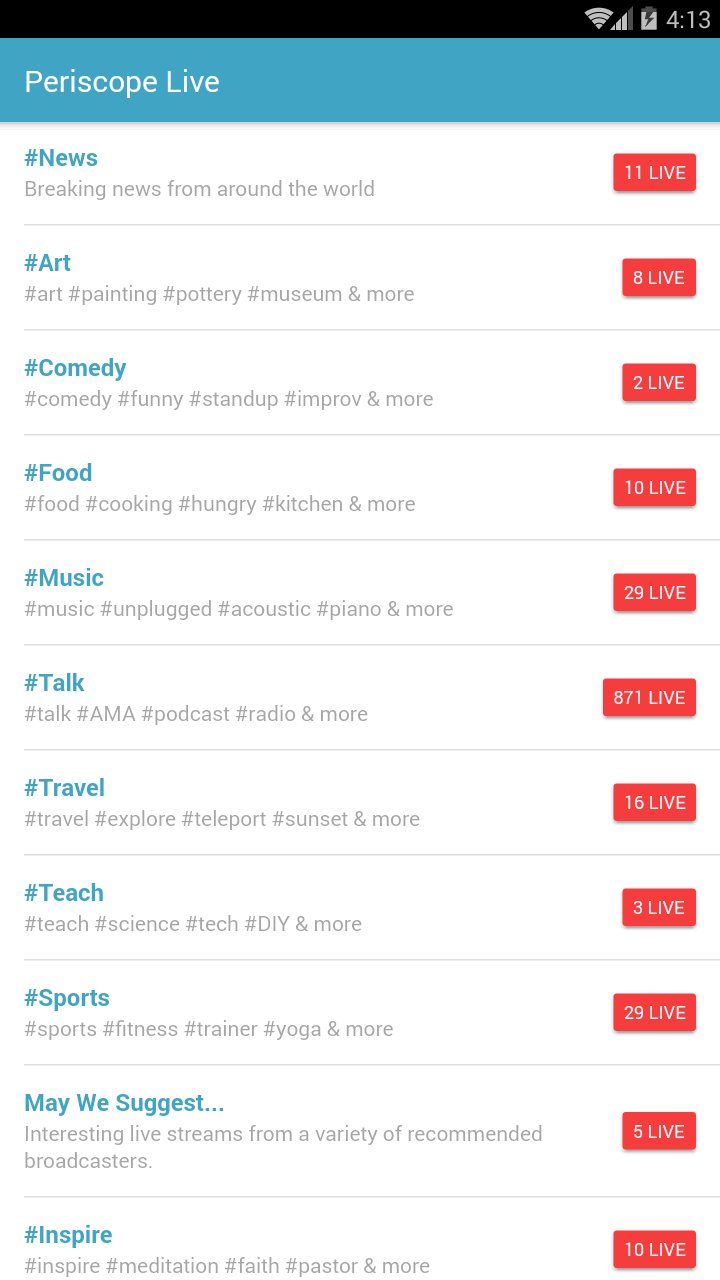 Best Live Streams for Periscope APK für Android herunterladen