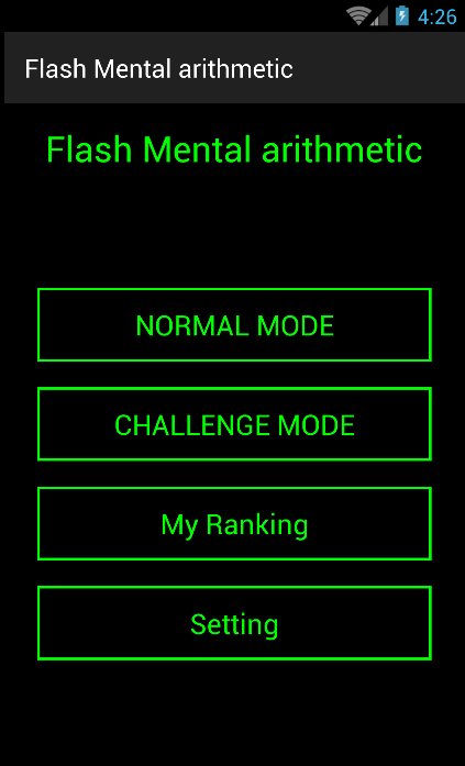 Flash Mental arithmetic APK للاندرويد تنزيل