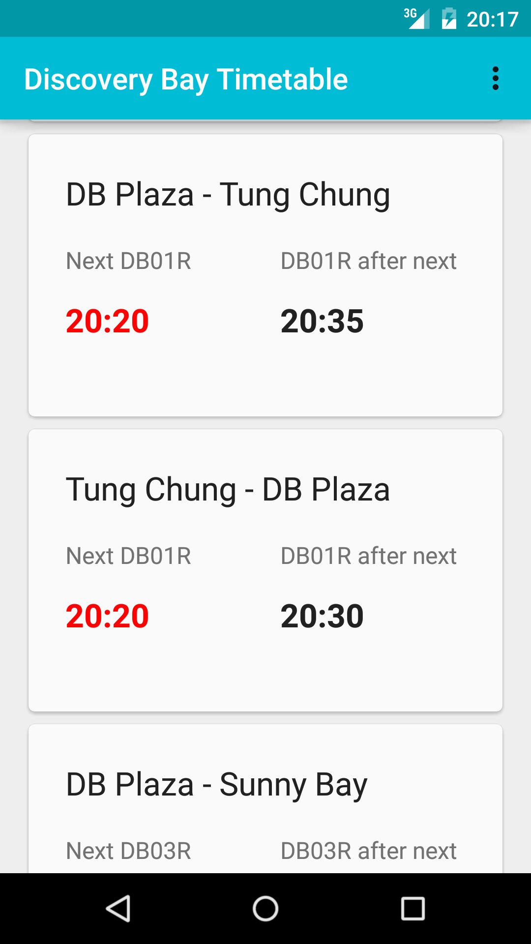 Discovery Bay Timetable APK for Android Download