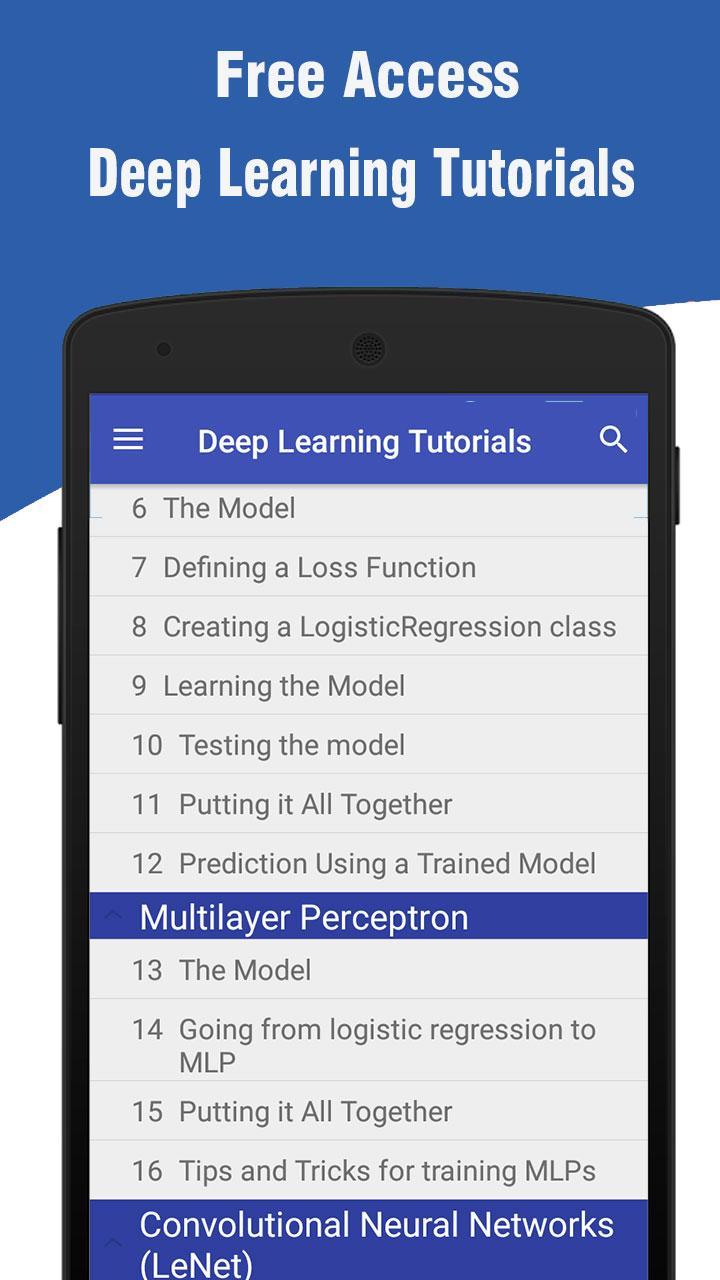 Deep Learning Tutorials APK for Android Download Deep Learning Tutorials APK for Android Download