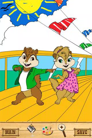 Alvin And The Chipmunks Chipwrecked Coloring Pages