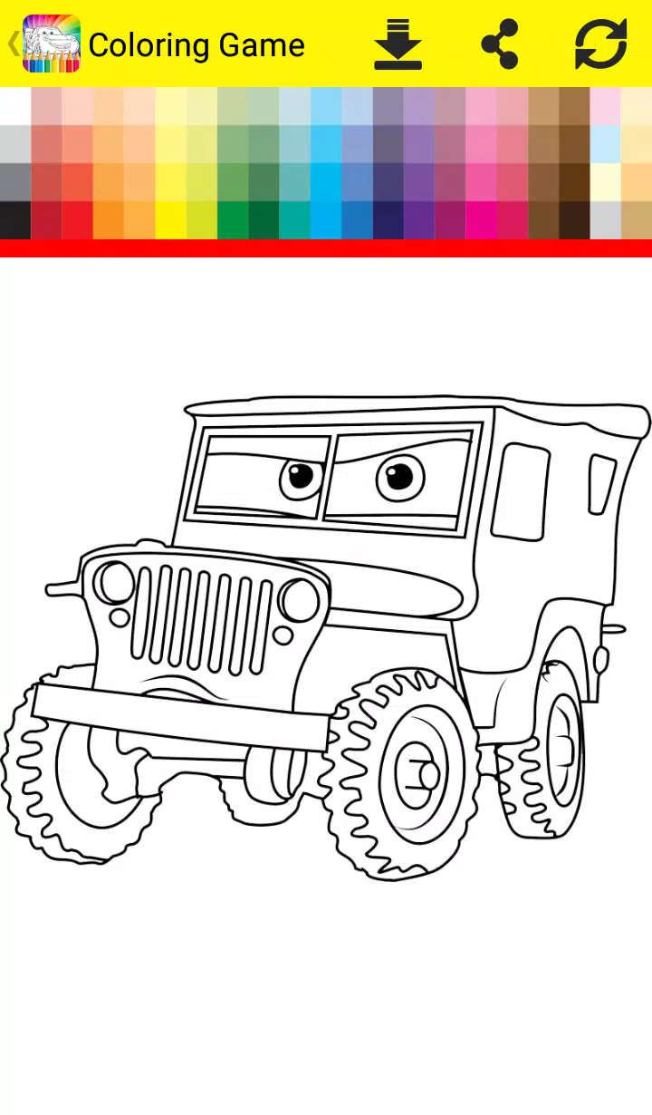 Sarge Cars Coloring Pages