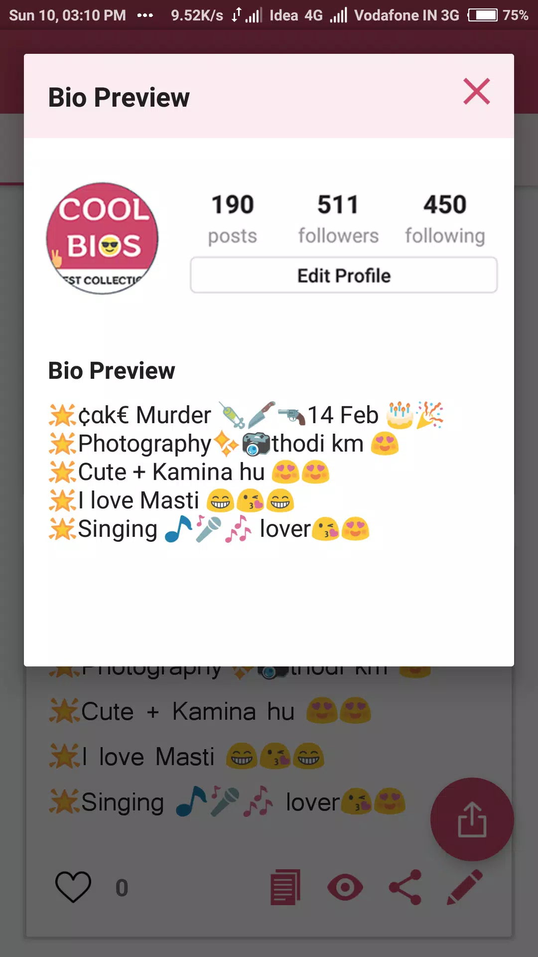 Cute Bio Quotes