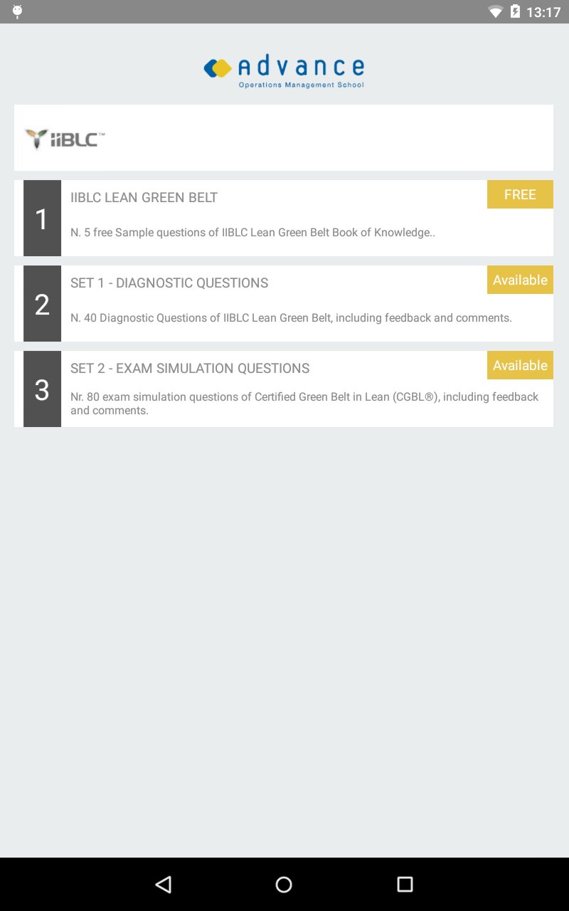 CGBL Lean Green Belt exam prep APK for Android Download