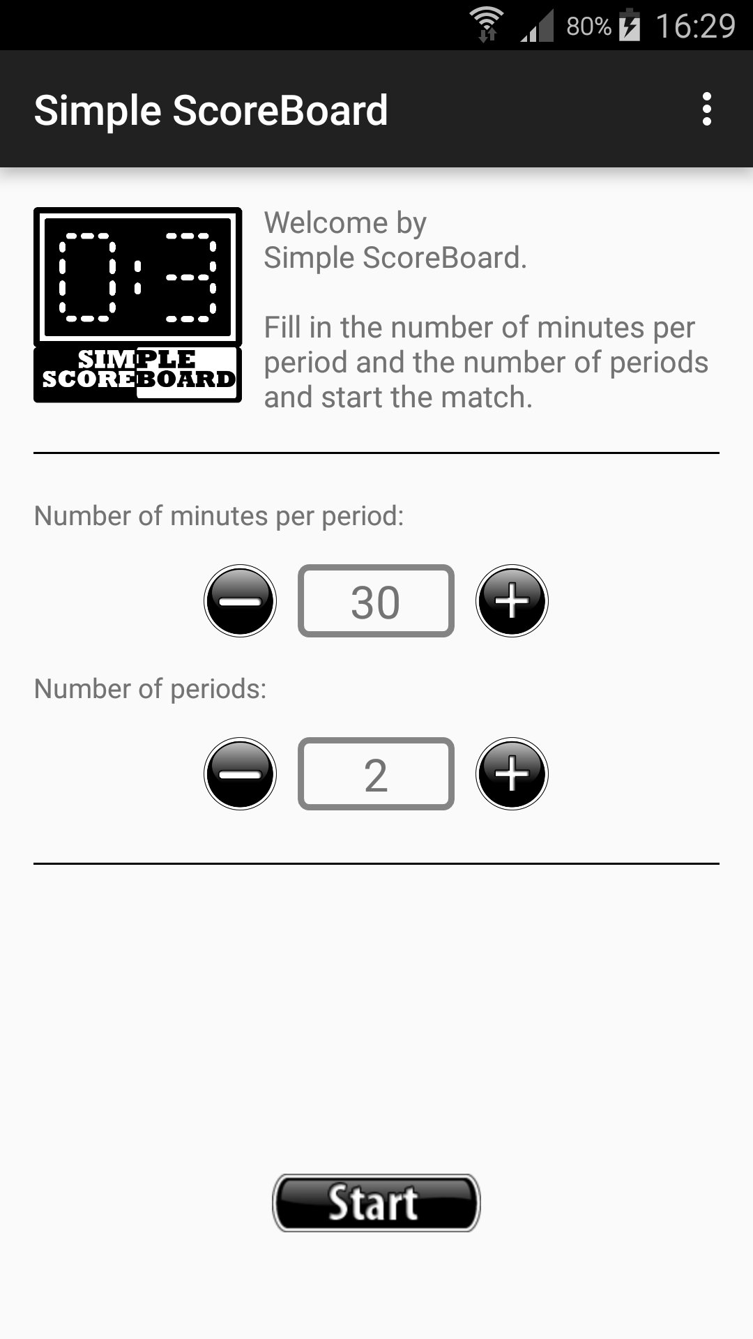 Simple ScoreBoard and timing APK for Android Download