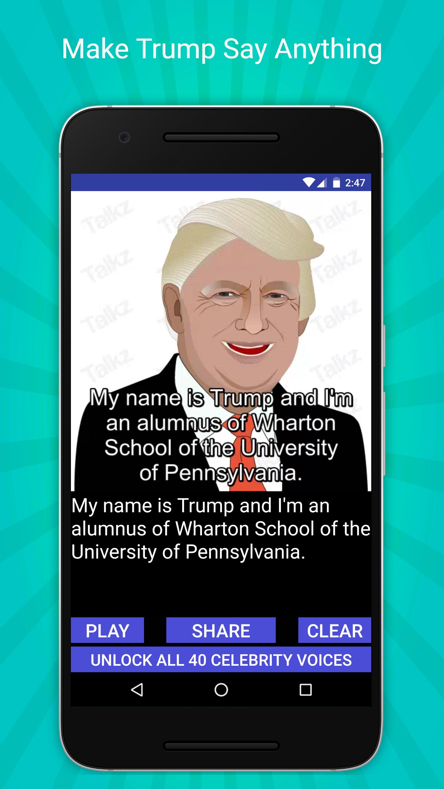 Trump 2016 Voice Changer TTS APK For Android Download trump-2016-voice-changer-tts-apk-for-android-download