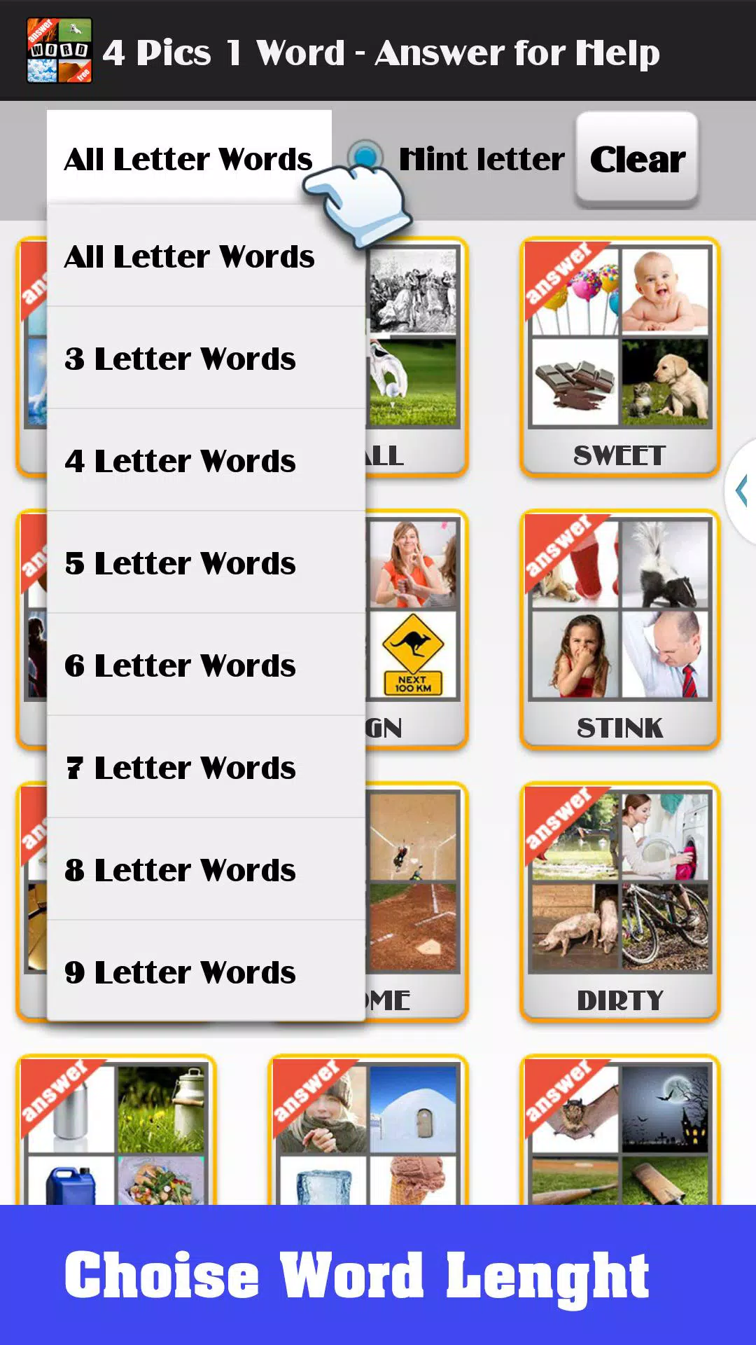 4 Pic 1 Word Answers 3 Letters