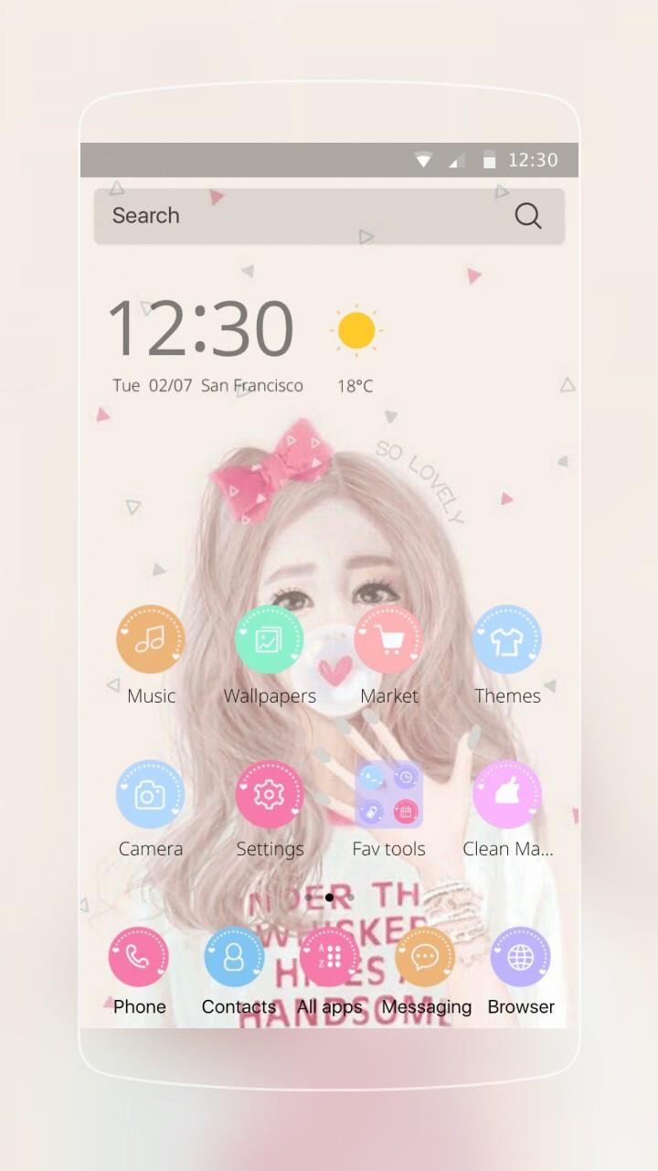 ดาวน์โหลด Lovely Girl Theme APK สำหรับ Android