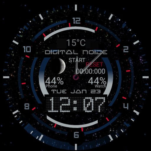 Digital RWB HUD Watch Face Latest Version 3 for Android