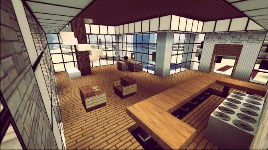 Minecraft Modern House Interior
