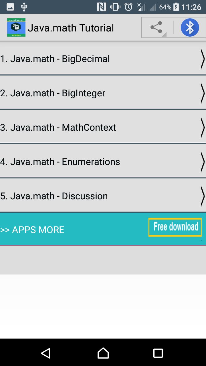 Java.math Package Tutorial Apk For Android Download