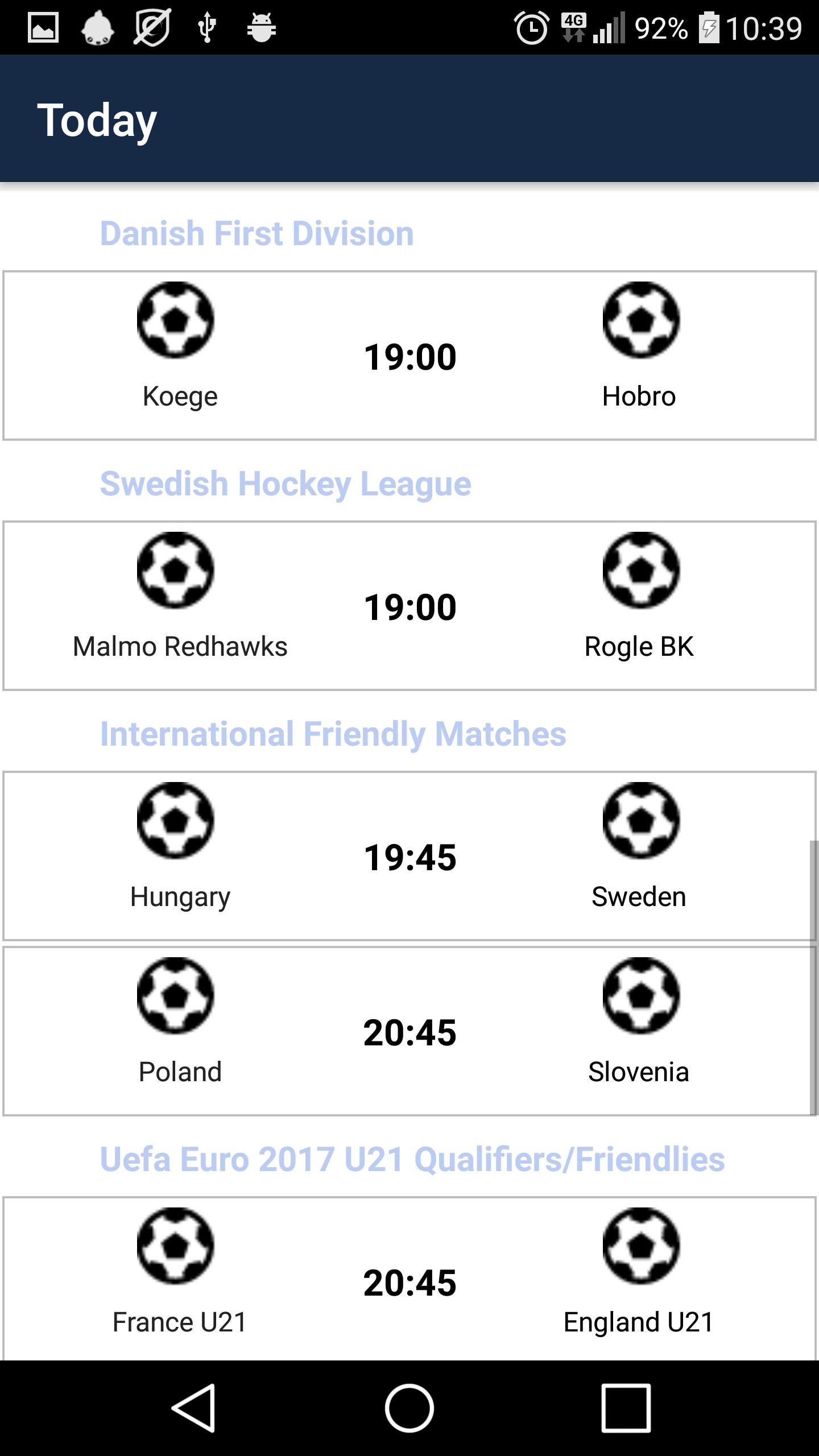 LiveOnSat Football Schedules APK for Android Download