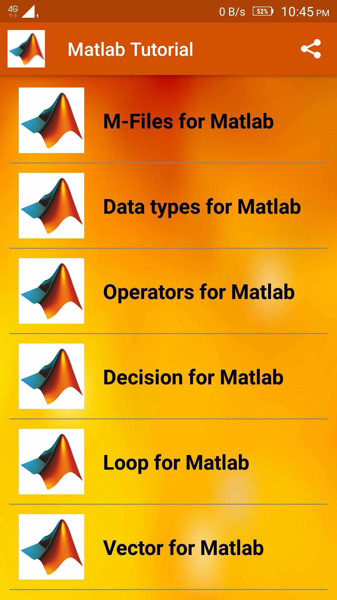Matlab Tutorial APK للاندرويد تنزيل Matlab Tutorial APK للاندرويد تنزيل